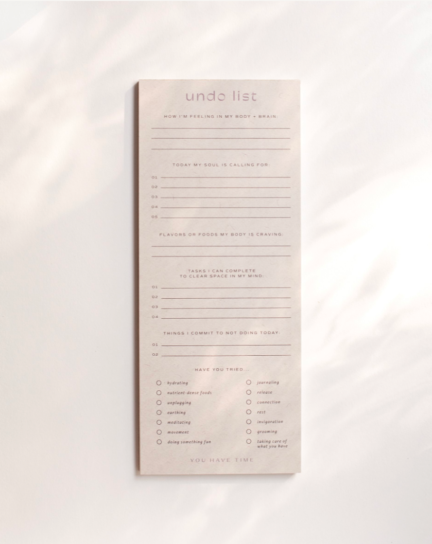 undo list – Mountainside